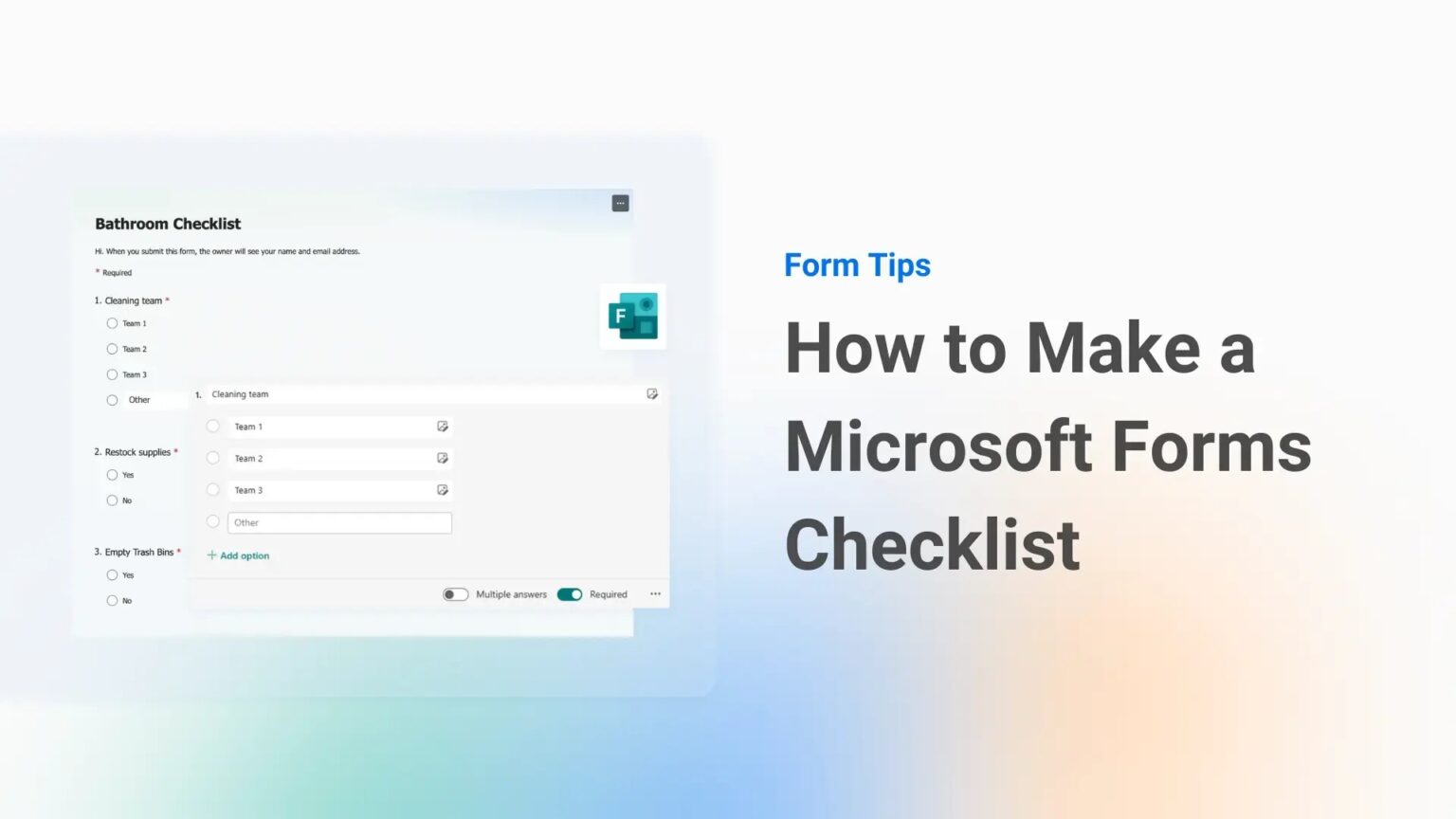Utlising Microsoft Forms | Reflective IT
